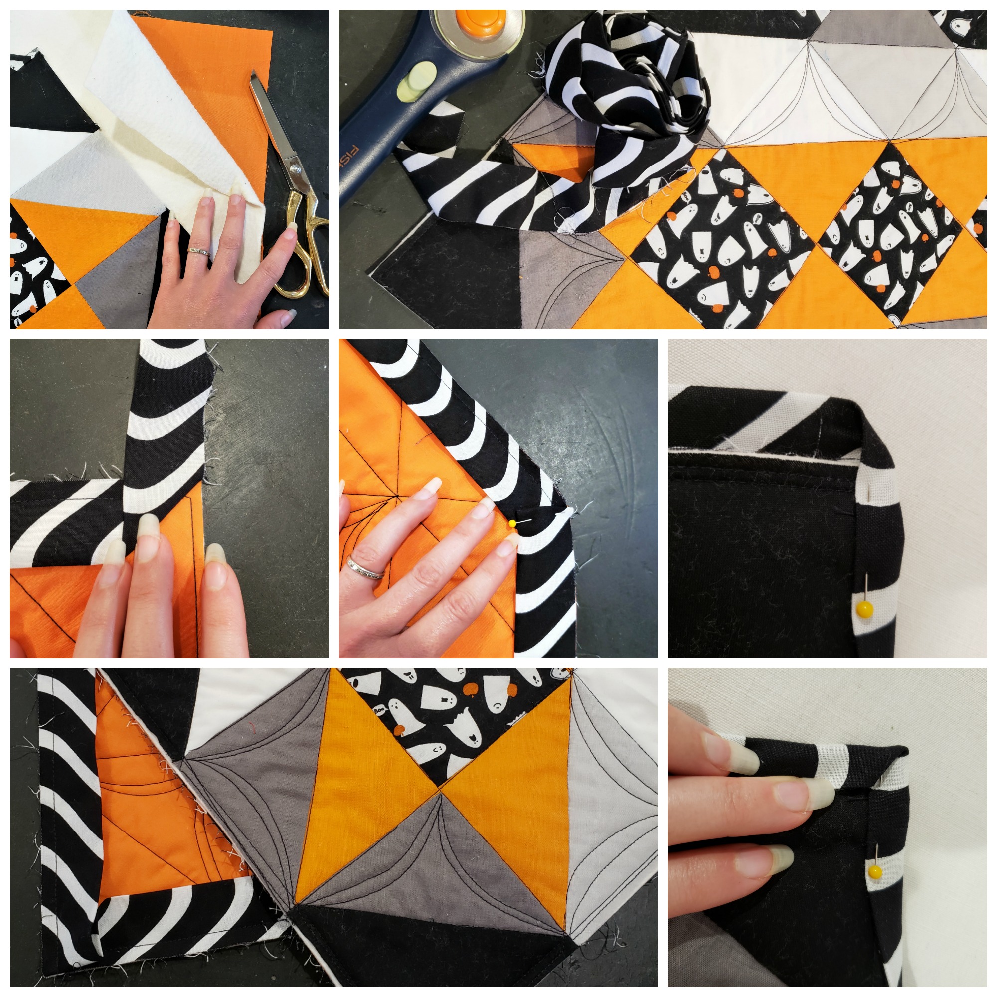 Quilting Tutorial: On-Point Table Mat