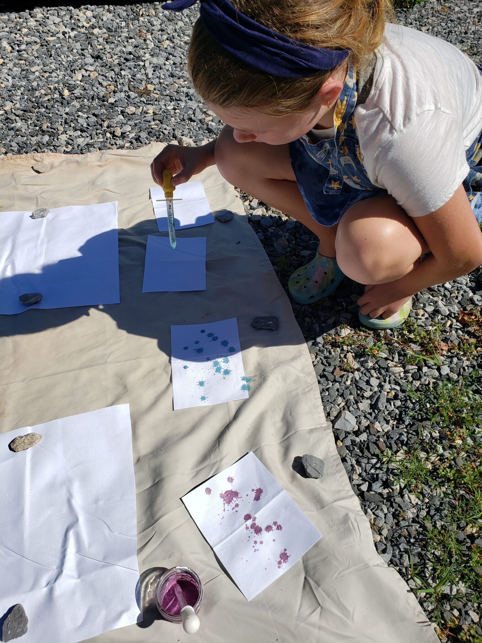 DIY Splatter Paint Fabric